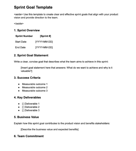 How PMs can Facilitate Effective Sprint Goal Setting