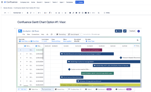 Confluence Gantt Chart: Your How-to Guide with Examples